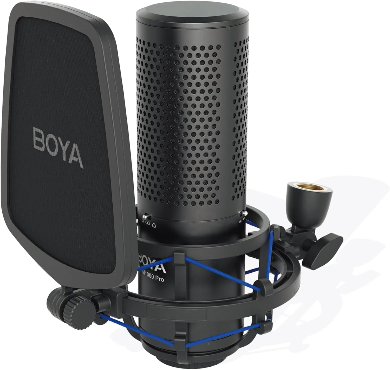 BOYA BY-M1000 Large-Diaphram Multi-Pattern Condenser Studio Microphone - Pro Audio