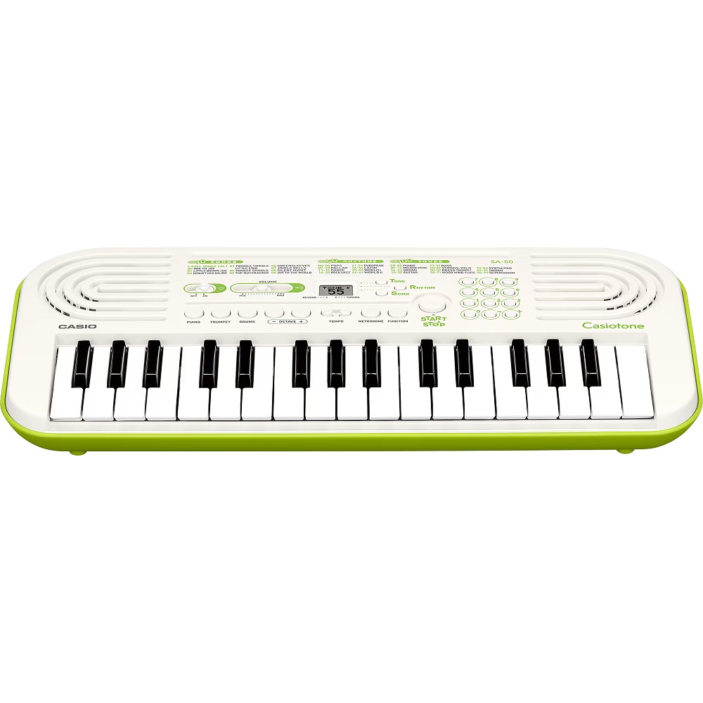 Casio SA-50 Casiotone Mini Keyboard with Piano tones, White - Pro Audio