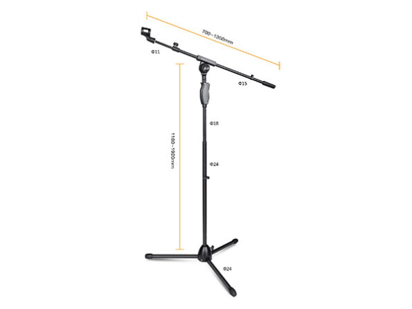 Weida WD-122 Heavy Duty Microphone Floor Stand - Pro Audio